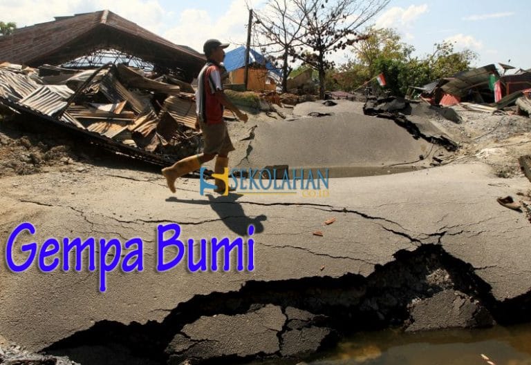 Pengertian Gempa Bumi,Penyebab, Jenis Dan Dampak Gempa Bumi Bagi Kehidupan Manusia – Sekolahan.Co.Id